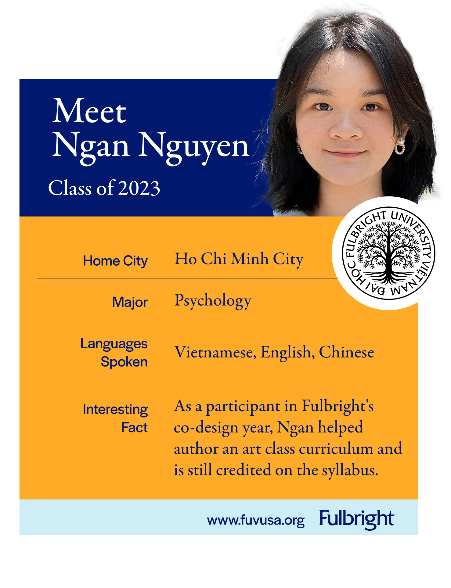 Fulbright University Vietnam USA | FUV Student Participates in ...